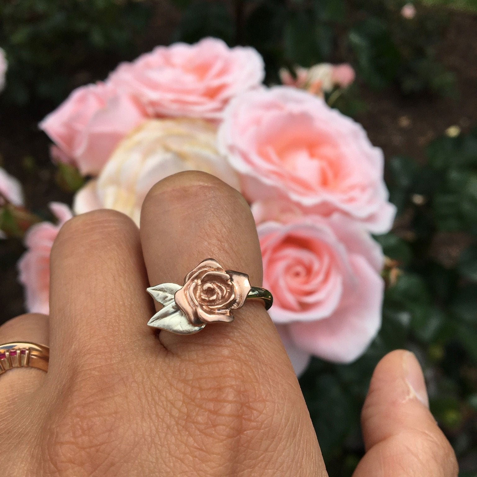 Rose Ring | Three-Tone 9ct Gold Jewellery Handcrafted in New Zealand ...