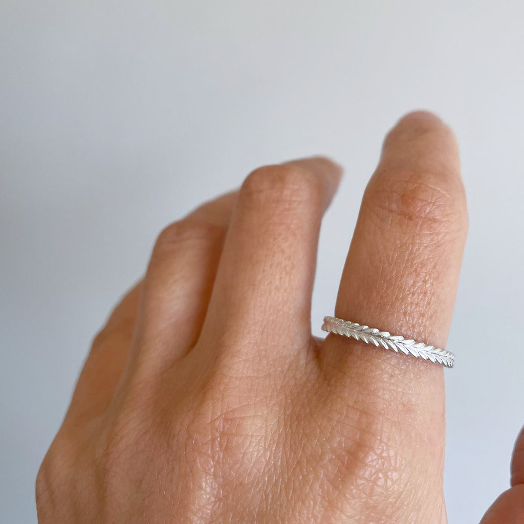 Silver Fern Ring | Sterling Silver Ring NZ – Winter in July: Nature ...