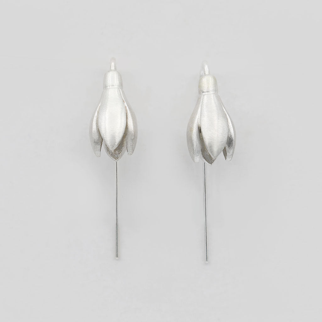 Snowdrop Earrings | Sterling Silver Jewellery – Winter in July: Nature ...